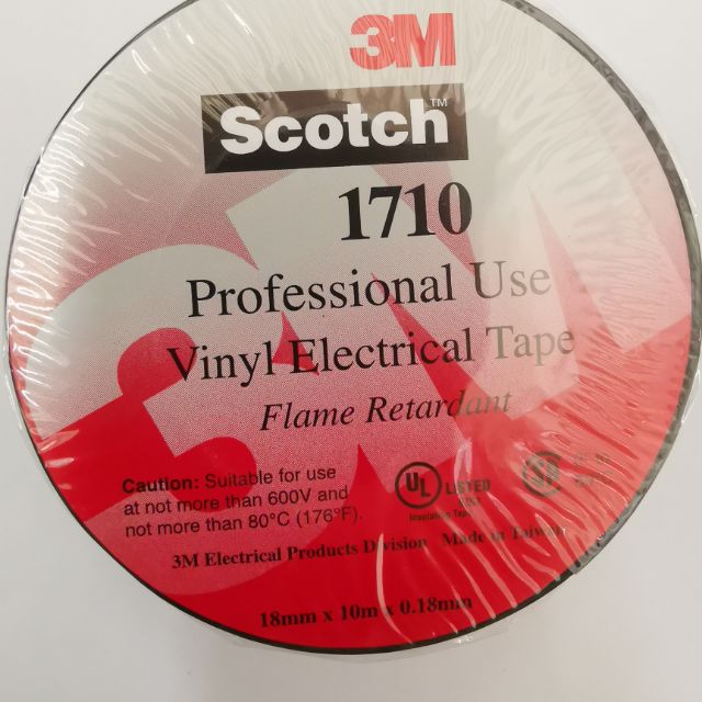 3M Scoct 1710 Vinyl Electrical Black Tape | Shopee Malaysia