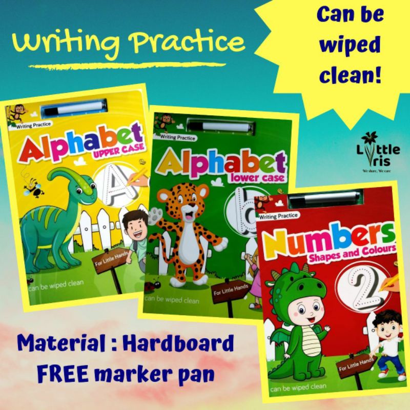 WRITING PRACTICE ABC, NUMBERS, JAWI & abc | Shopee Malaysia