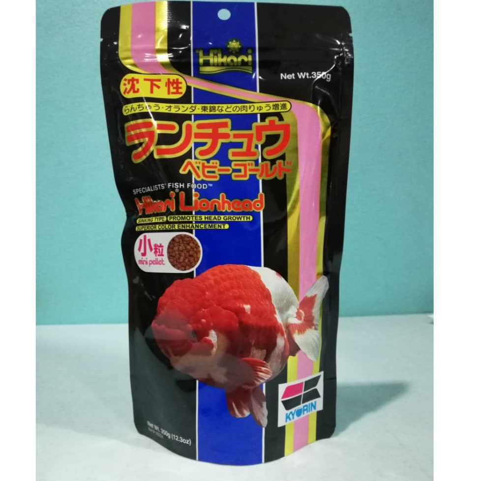 Hikari Lionhead Mini Sinking Pellet Goldfish Fish Feed Food 350g ...