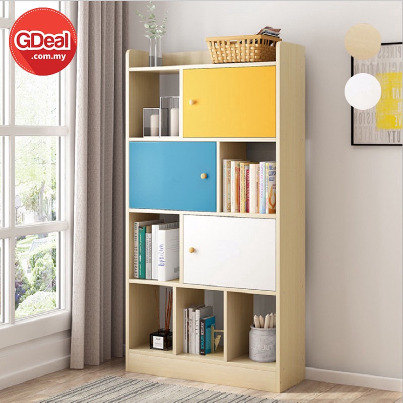 GDeal Simple Modern Bookshelf Bedroom Bookcase Living Room Economical ...