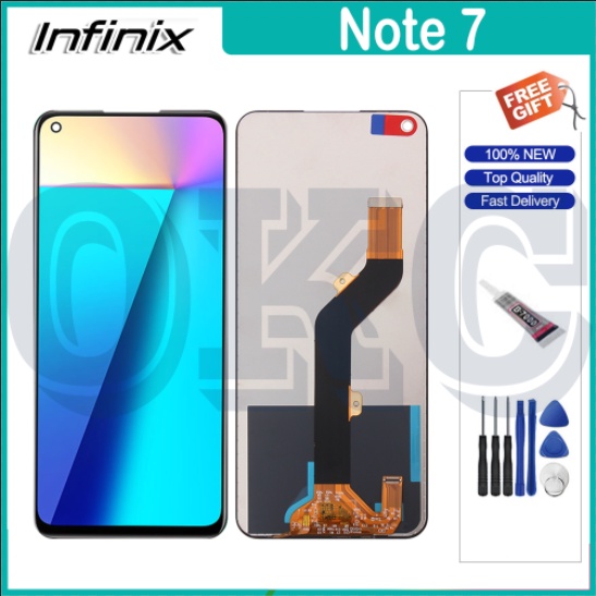 Original LCD For Infinix Note 7 X690 X690B LCD with Frame Display Touch ...