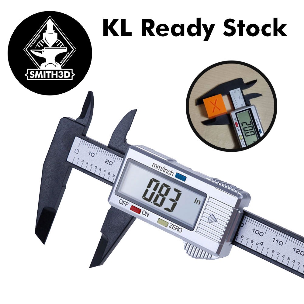 150mm LCD Digital Caliper Carbon Fiber Composite Vernier Gauge ...