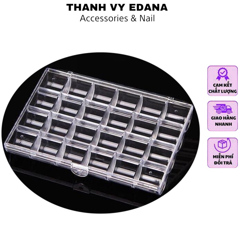 Stone Tray Nail Accessories, Box Of 24 MiCa Box (Ready Nail) | Shopee ...