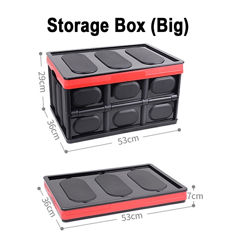 BuzzTech Foldable Storage Box Trolley Box Collapsible Bin Container Box ...