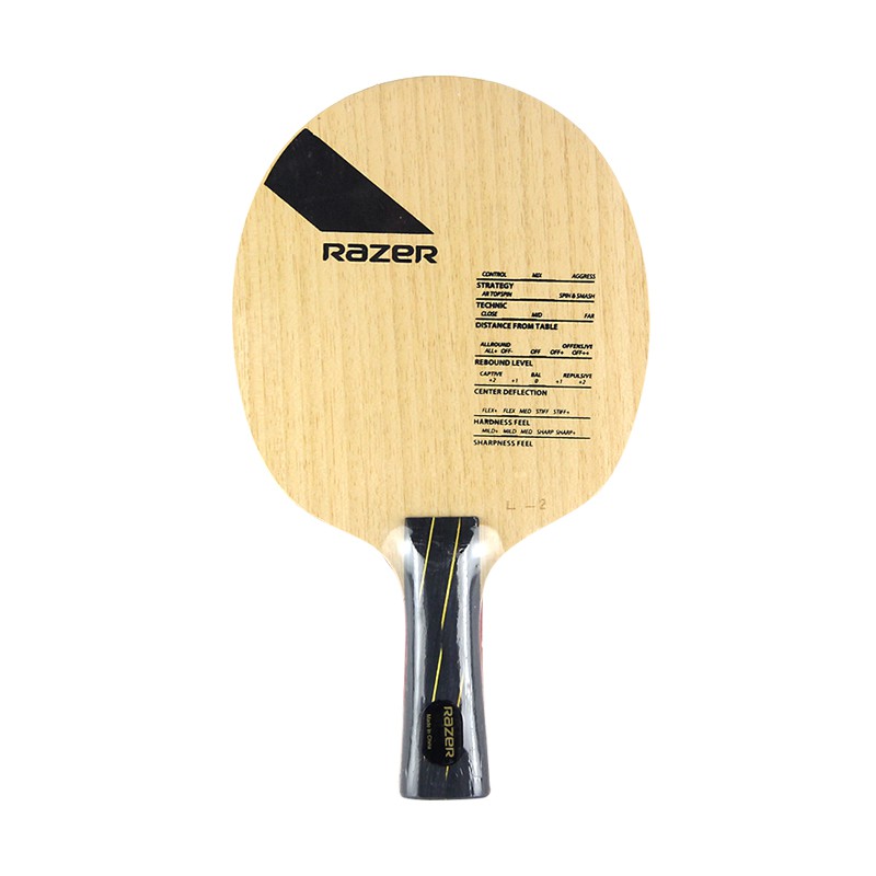 Table Tennis Blade (5 wood + 2 carbon)sunflex雷蛇L2双层碳素乒乓球Razer L-2底板 ...