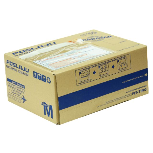 Poslaju Prepaid Box M Blue 5kg Kotak Pos Laju Prabayar M Biru (SALE ...