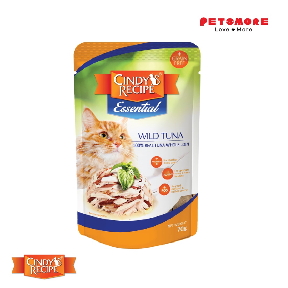Cindy's Recipe Essential Wild Tuna For Adult Cat (70g) | Shopee Malaysia