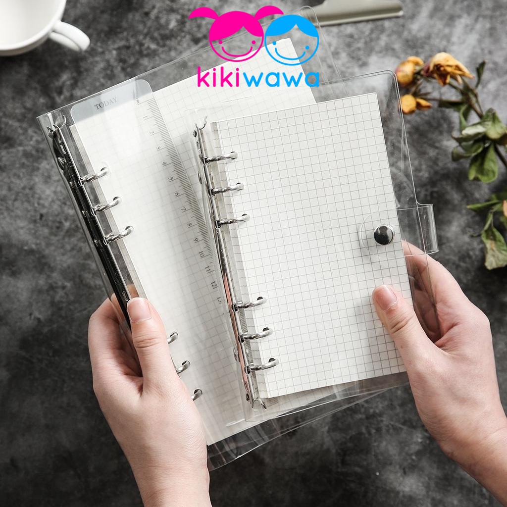 PVC Notebook Cover A5 A6 Soft PVC Transparent PVC Loose Leaf Ring ...