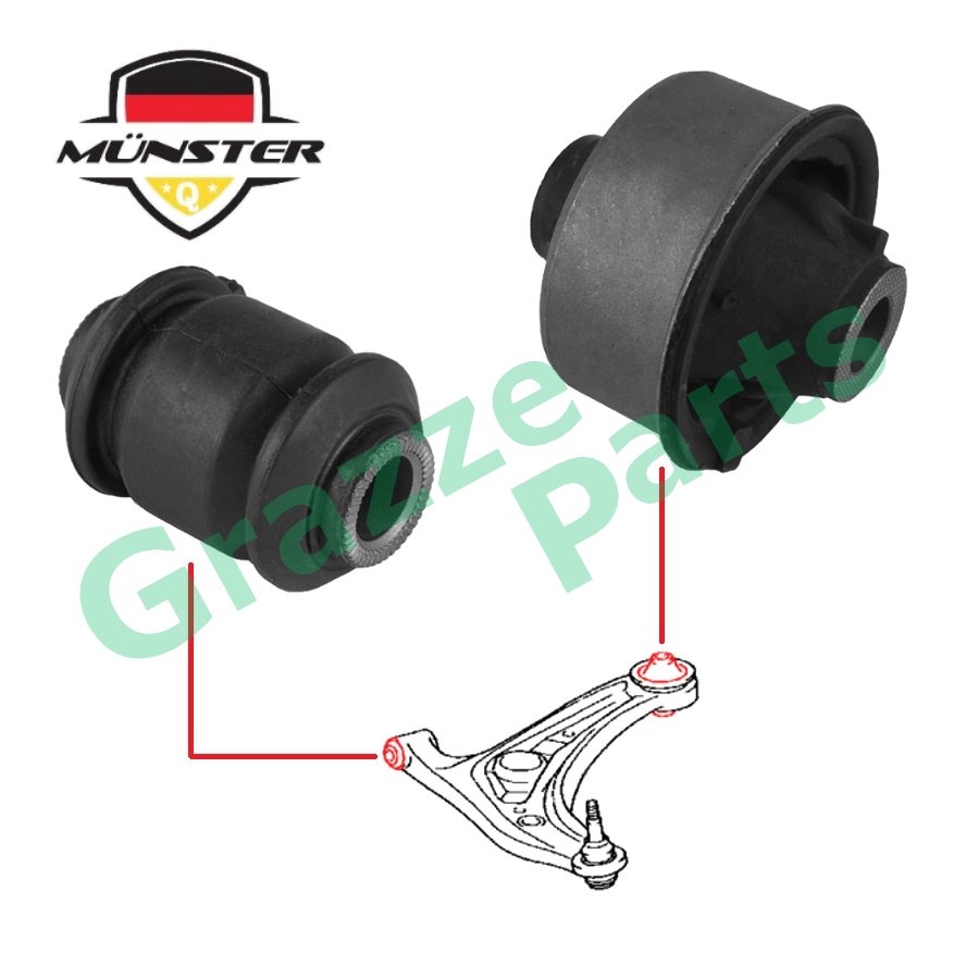 (1pc) Münster Front Lower Control Arm Bush ( Big 48655-0D060 / Small ...