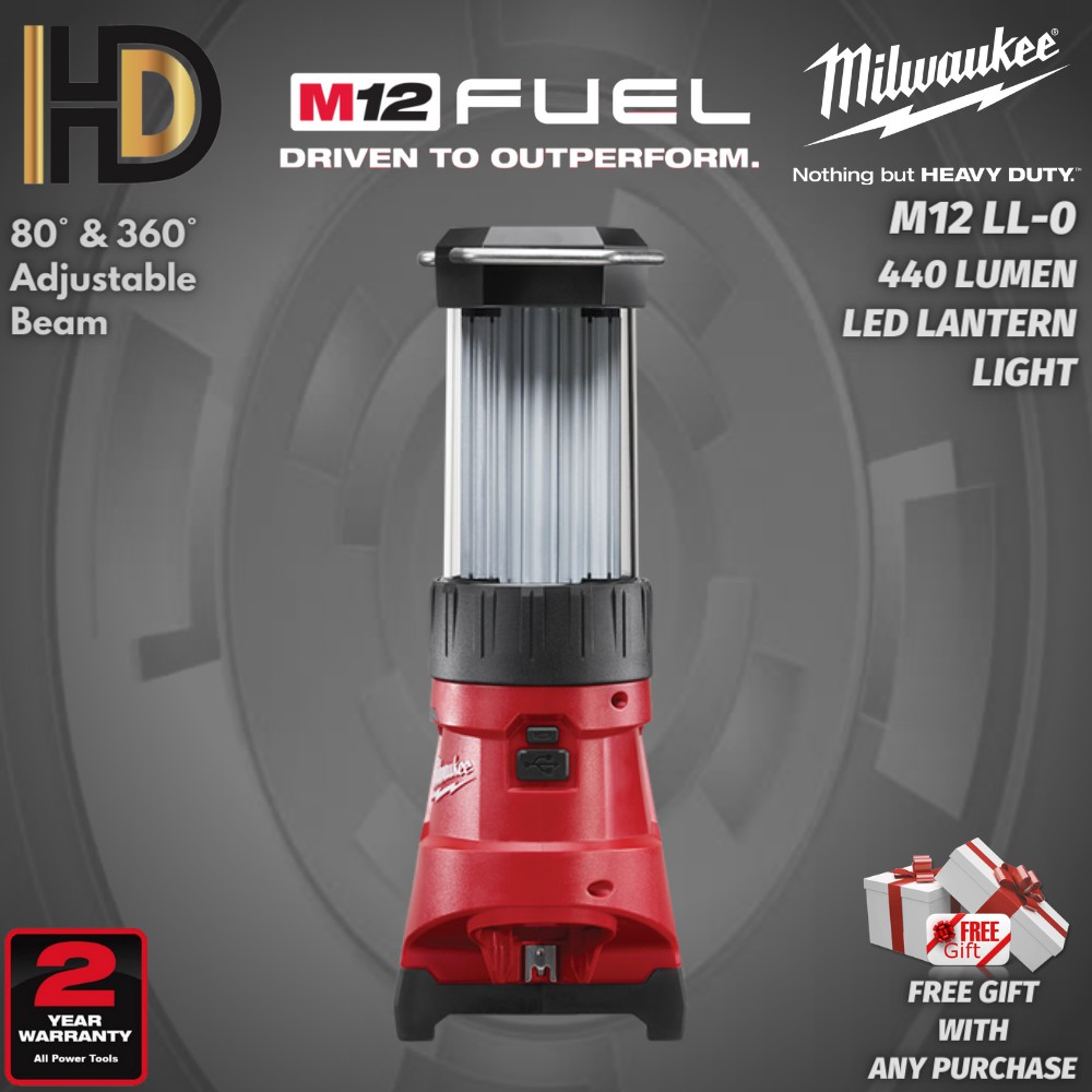 Milwaukee M12 LL LED Lantern Light 400 LUMEN / Work Light / Area Light ...