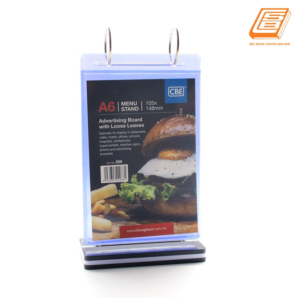 CBE Menu Stand Advertising Board with Loose Leaves | Shopee Malaysia