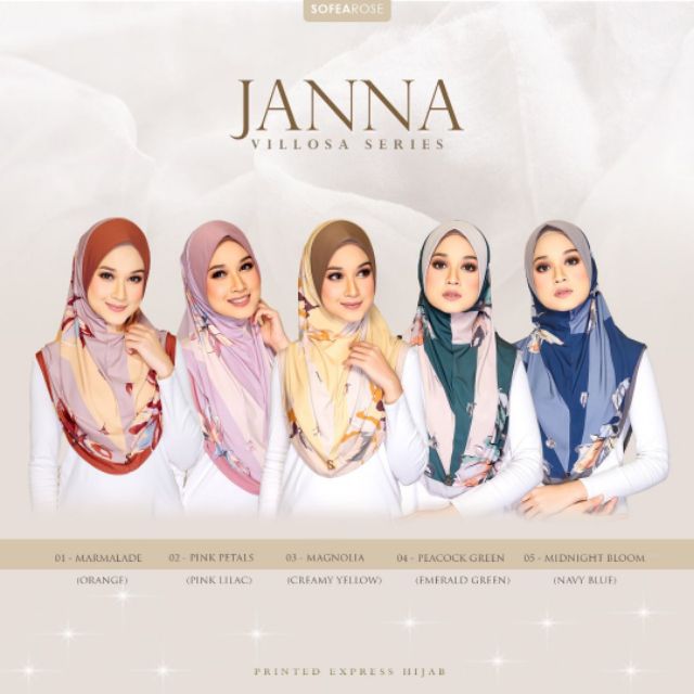 JANNA VILOSA SERIES ( SOFEAROSE COLLECTION) | Shopee Malaysia