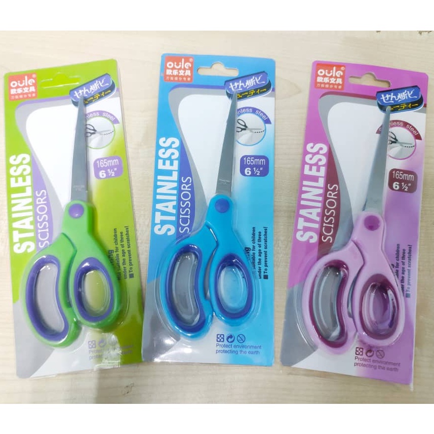 Student Scissors 6.5'' Stainless Steel Scissors | Shopee Malaysia