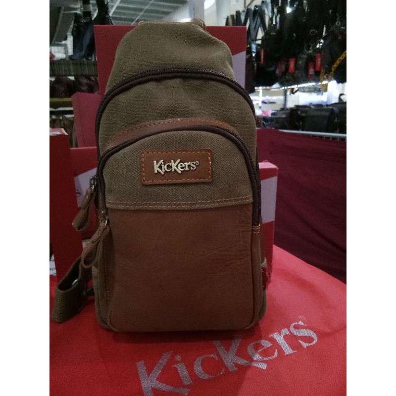 Original Kickers Canvas + Leather, Chest Bag(1KIC-C 78599) | Shopee ...