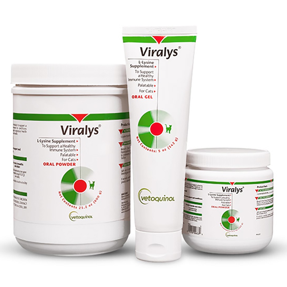 Vetoquinol Viralys L-Lysine for Cats THE GOLD STANDARD Respiratory ...