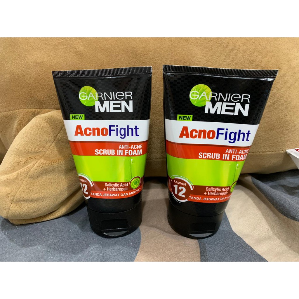 Garnier Acno Fight Anti-Acne Scrub in Foam 100ml | Shopee Malaysia