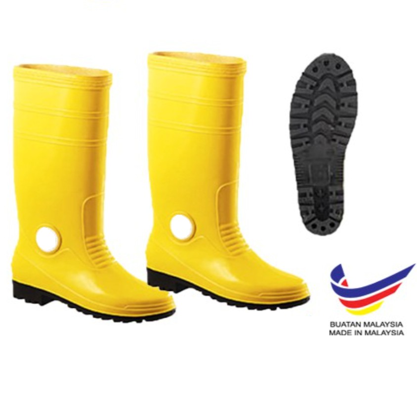 SEMENYIH Supa Saftey Rubber Boot Kasut Getah Kuning Korakoh 7000 ...