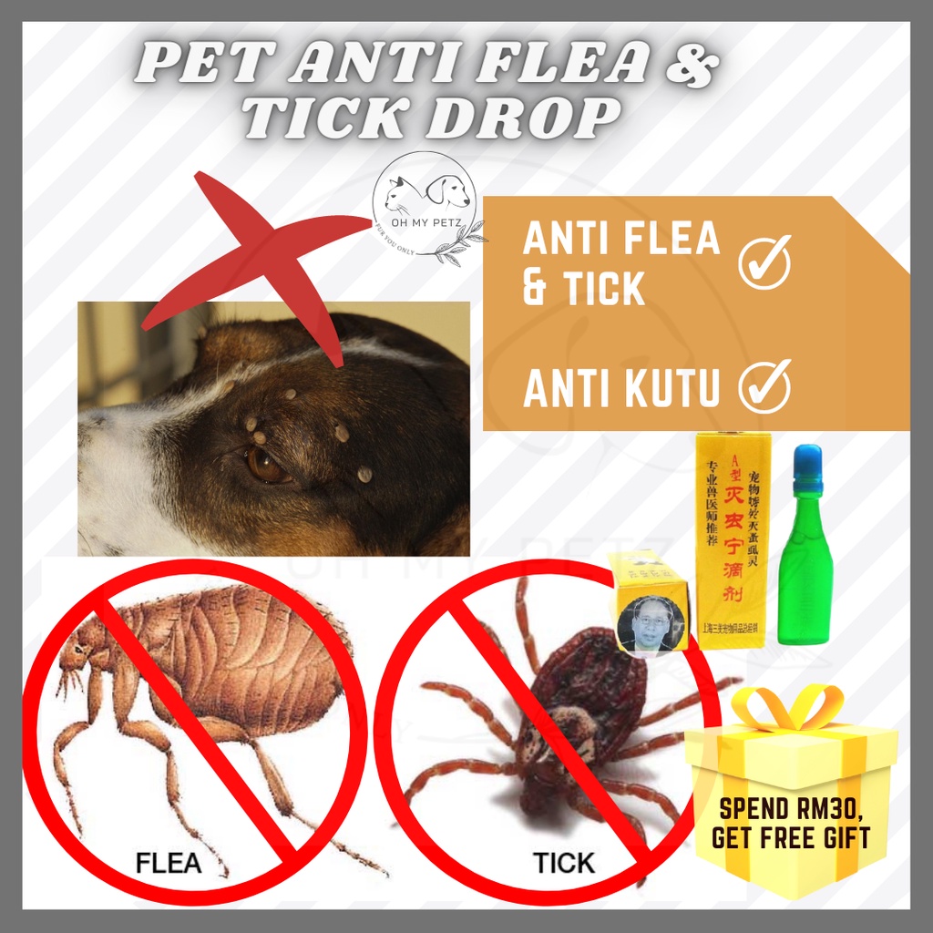 OMP Pet Anti Flea Remove Flea For Pet Cat Flea God Flea Ubat Kutu ...