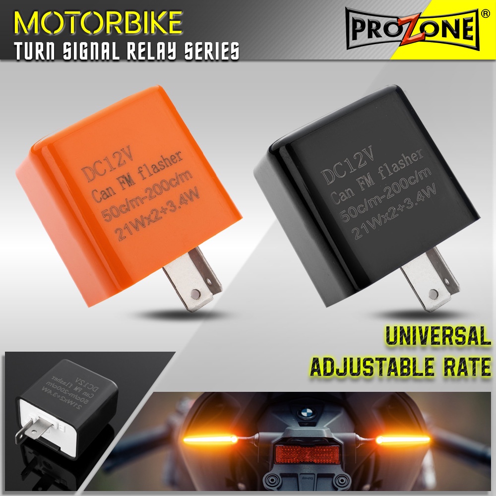 12V LED Flasher Relay Motorcycle Turn Signal Indicator 2 Pin Speed ...