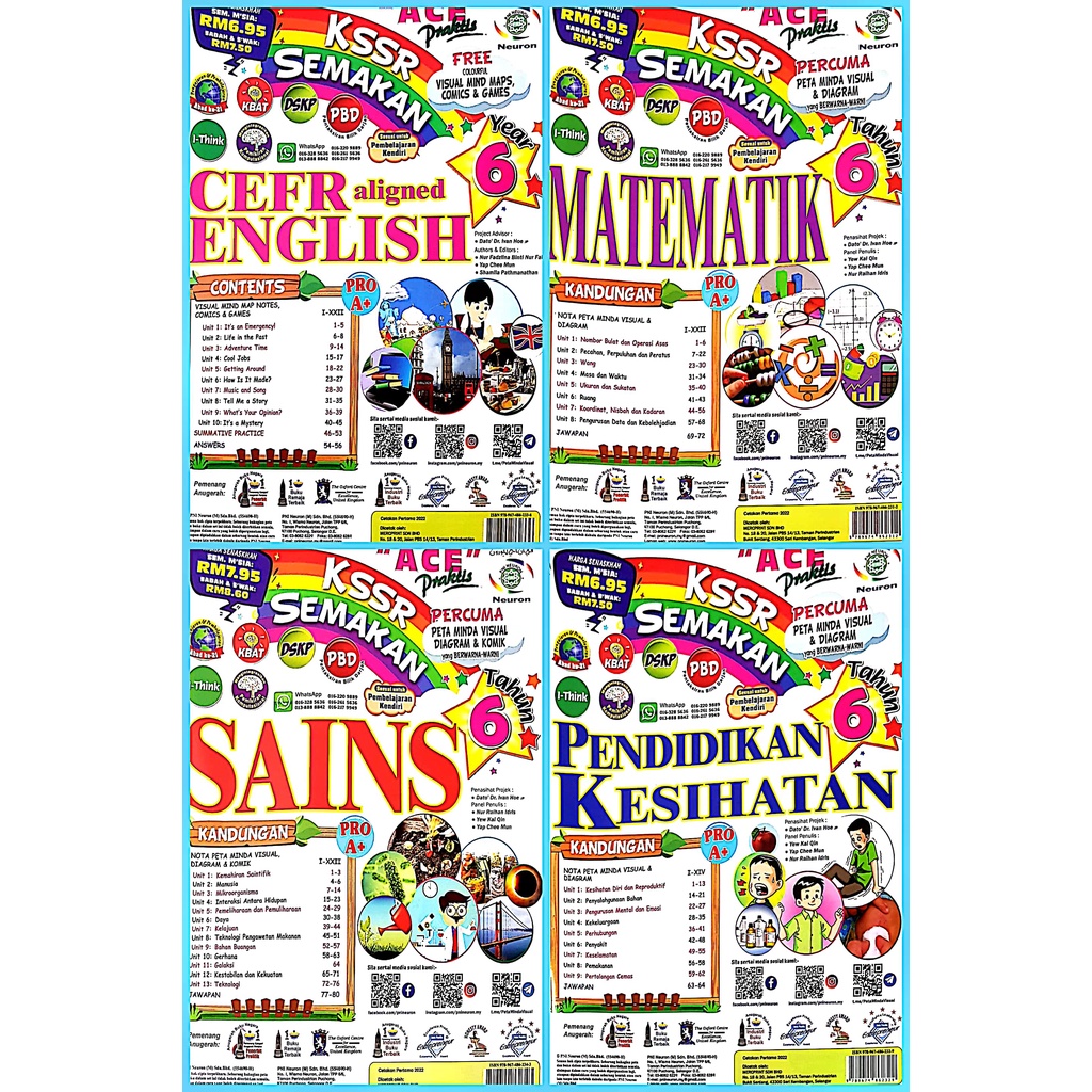 [ PNI Neuron ] Ace Praktis KSSR Semakan Tahun 6 2022 Buku Latihan ...