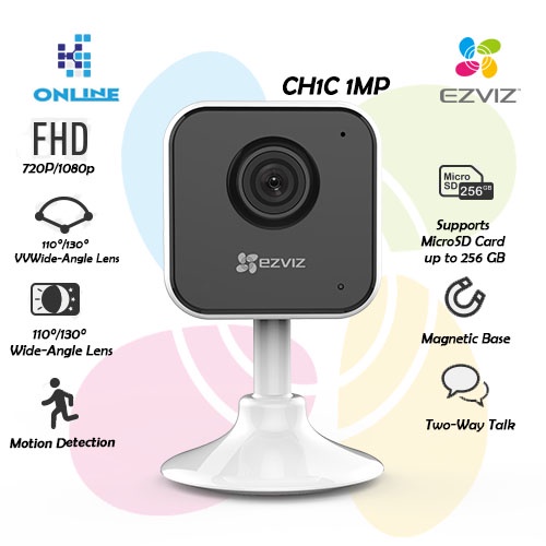 EZVIZ C1HC 720P/1080P HD Motion Detection Two Way Talk Wireless Indoor ...