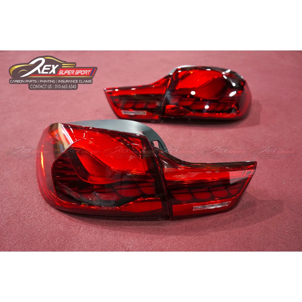 BMW F32 M4 GTS Dragon Red Smok LED Dynamic Motion Sequential Rear Tail ...