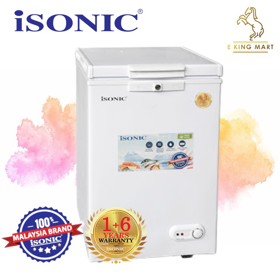 iSONIC Chest Freezer 80L DUAL FUNCTION 2 In 1 ICF-W92 Fridge or Freezer ...