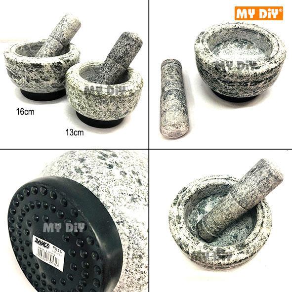MYDIYHOMEDEPOT - Rayaco Mortals Set With Rubber Base / Natural Granite ...