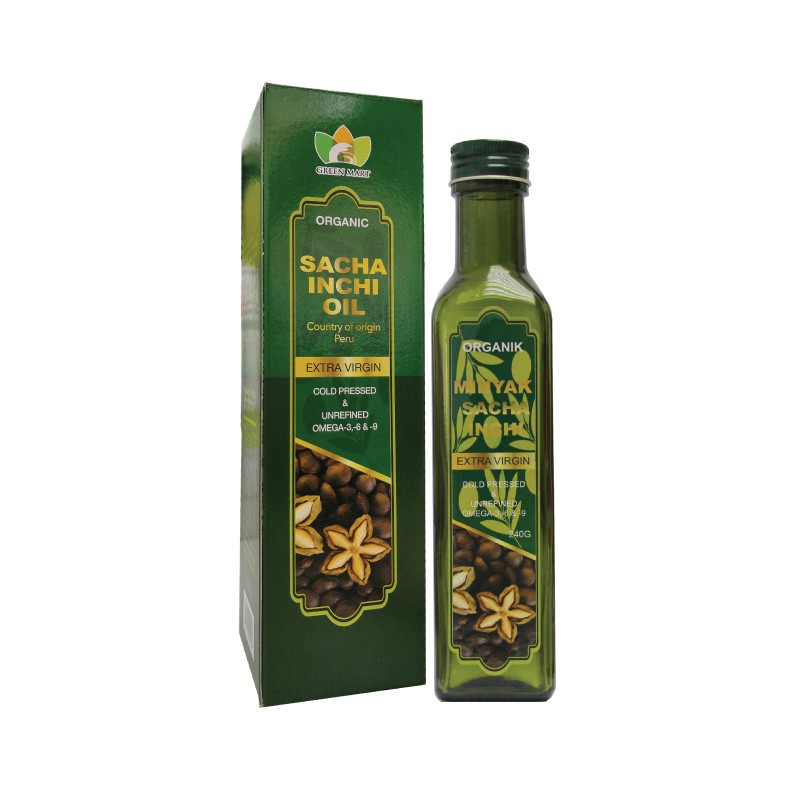 Green Mart Sacha Inchi Cold Pressed Extra Virgin Oil (250 ml) | Shopee ...