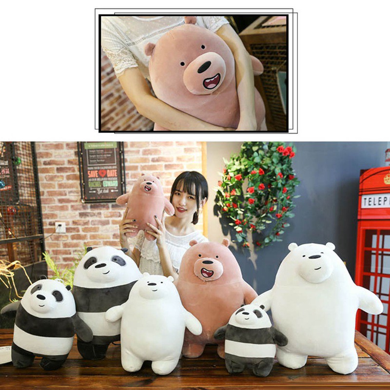 We bare bears stuffed toy Plushies Ice bear Grizzly Panda Down cotton ...