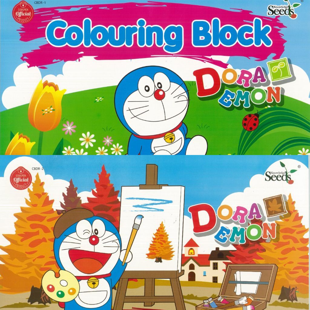 TOAD BOOKS : DORAEMON COLOURING BLOCK ( CBDR ) | Shopee Malaysia
