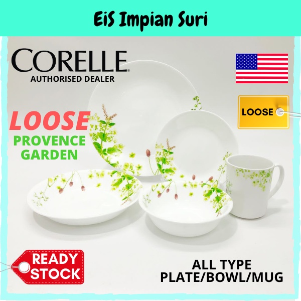 Corelle Loose Provence Garden (Dinner/Luncheon/Bread/Serving Plate ...