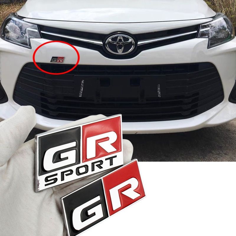 GR, GR sport emblem logo 3M tape for toyota Vios Yaris CRV HRV campry ...
