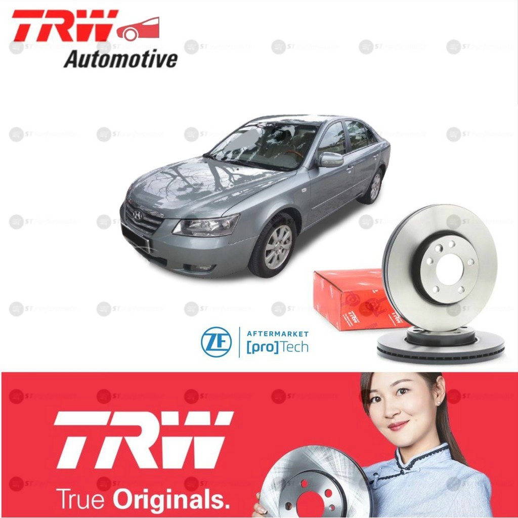 TRW Disc Brake Rotor Front DF7301 Hyundai Sonata 5 2010 (300mm ...