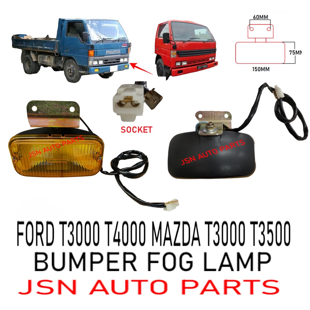 J106S03 BUMPER FOG LAMP FORD T3000 T4000 MAZDA T3000 T3500 LORRY TRUCK ...