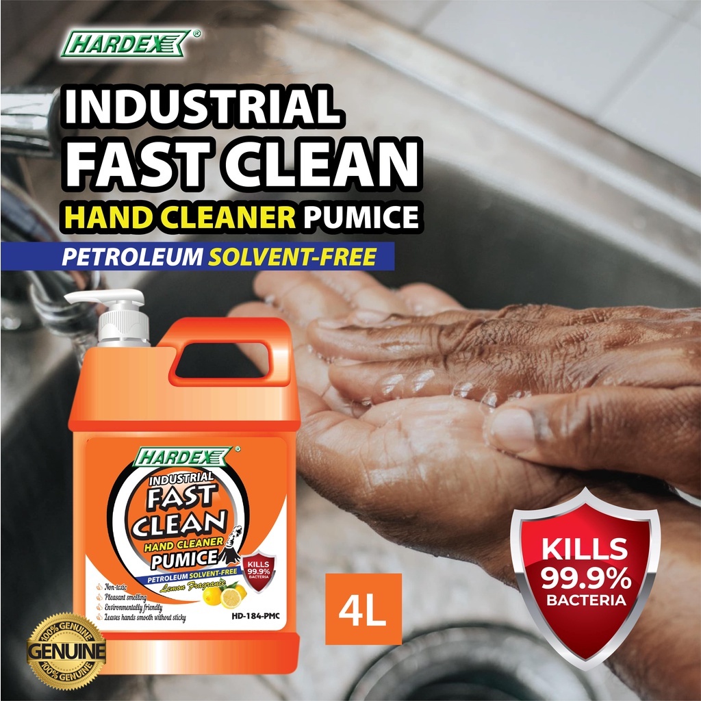 HARDEX Fast Clean Industrial Lemon Hand Cleaner Scrub Wash Soap ...