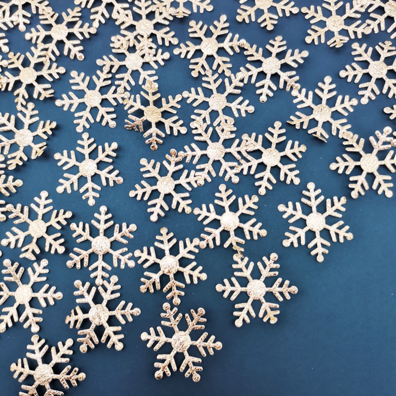 200pcs/pack 3 Cm Christmas Snowflakes Artificial Snow Ornaments Xmas ...
