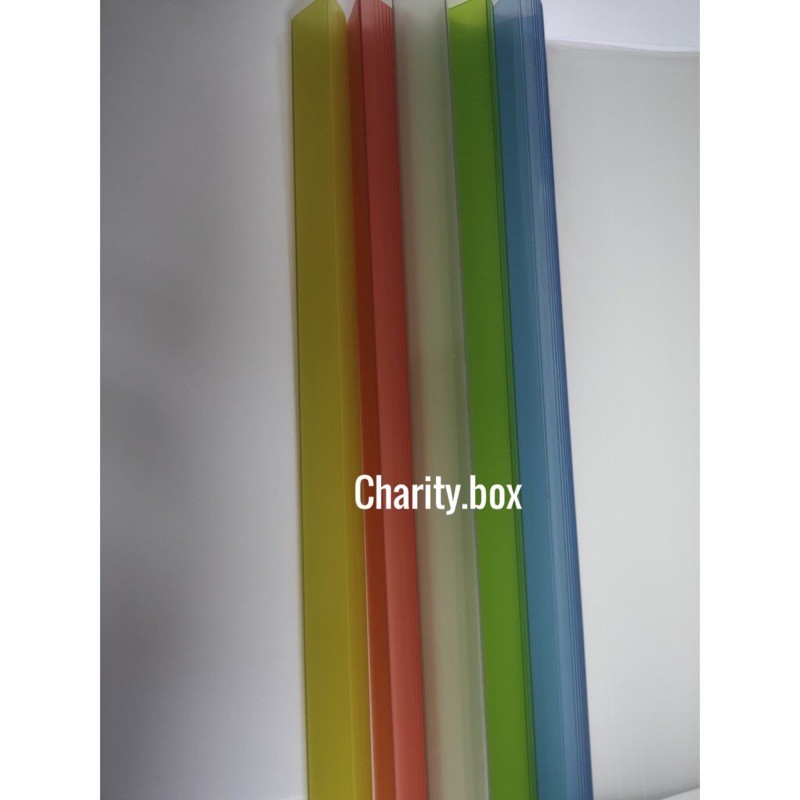 A4 Transparent Document File Folder Sliding Bar Report Covers 1 Slide ...