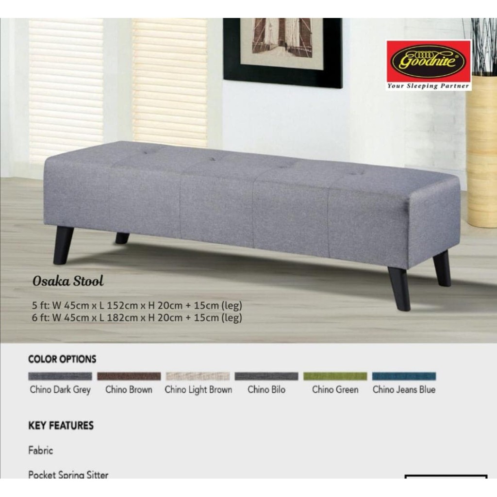 Goodnite Osaka Stool Direct from Factory (5feet / 6 feet) | Shopee Malaysia