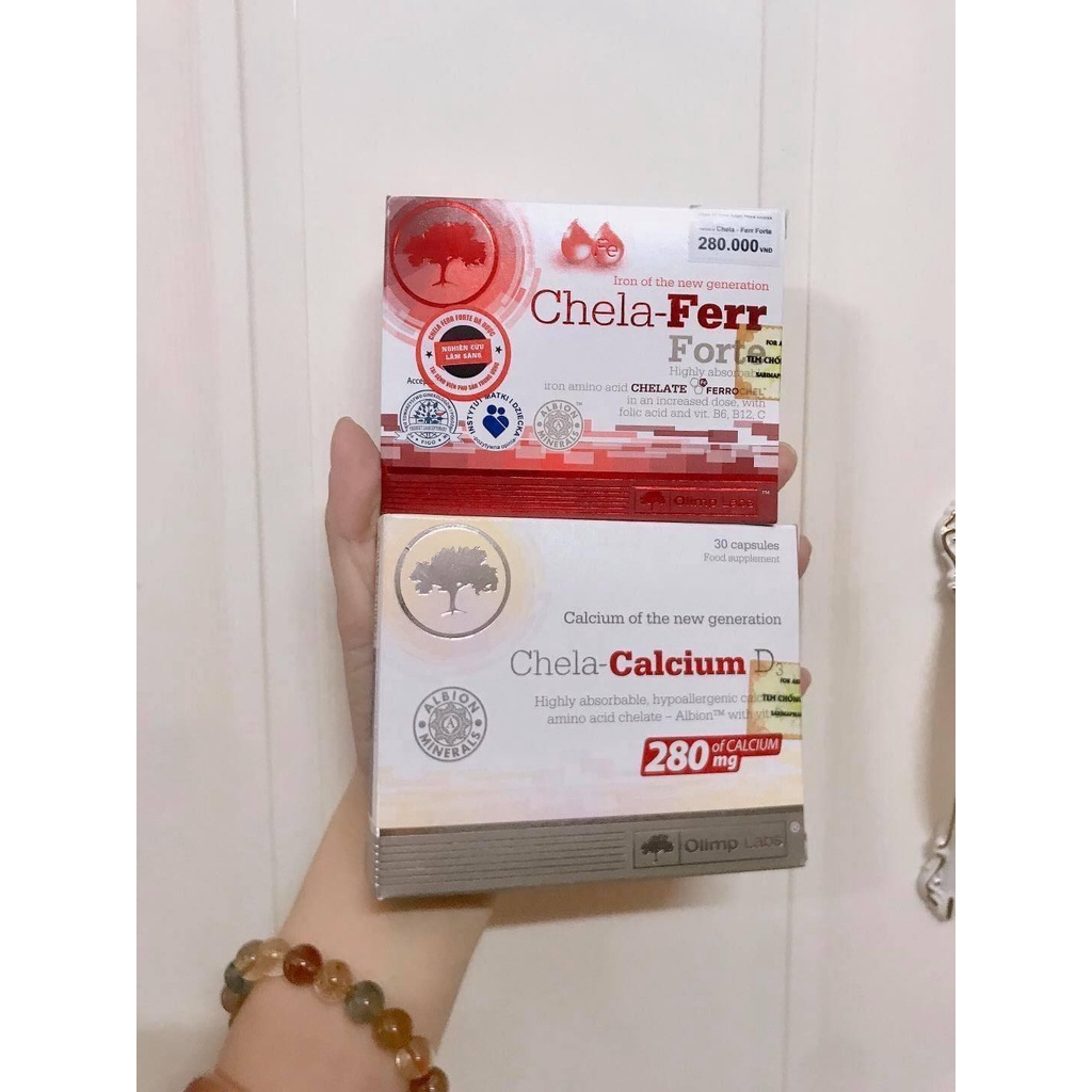 Chela-ferr Forte Iron and Chela-Calcium D3 Calcium (Olimp Labs) for ...