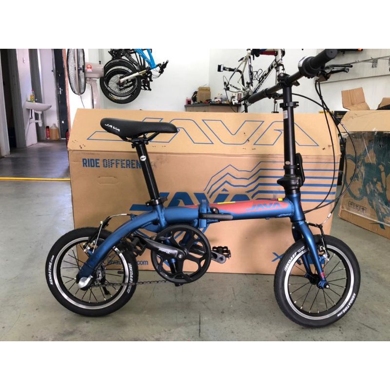 (Ready Stock) 14" Java X3 Auto 3 speed Aluminium Folding Bike , Basikal ...