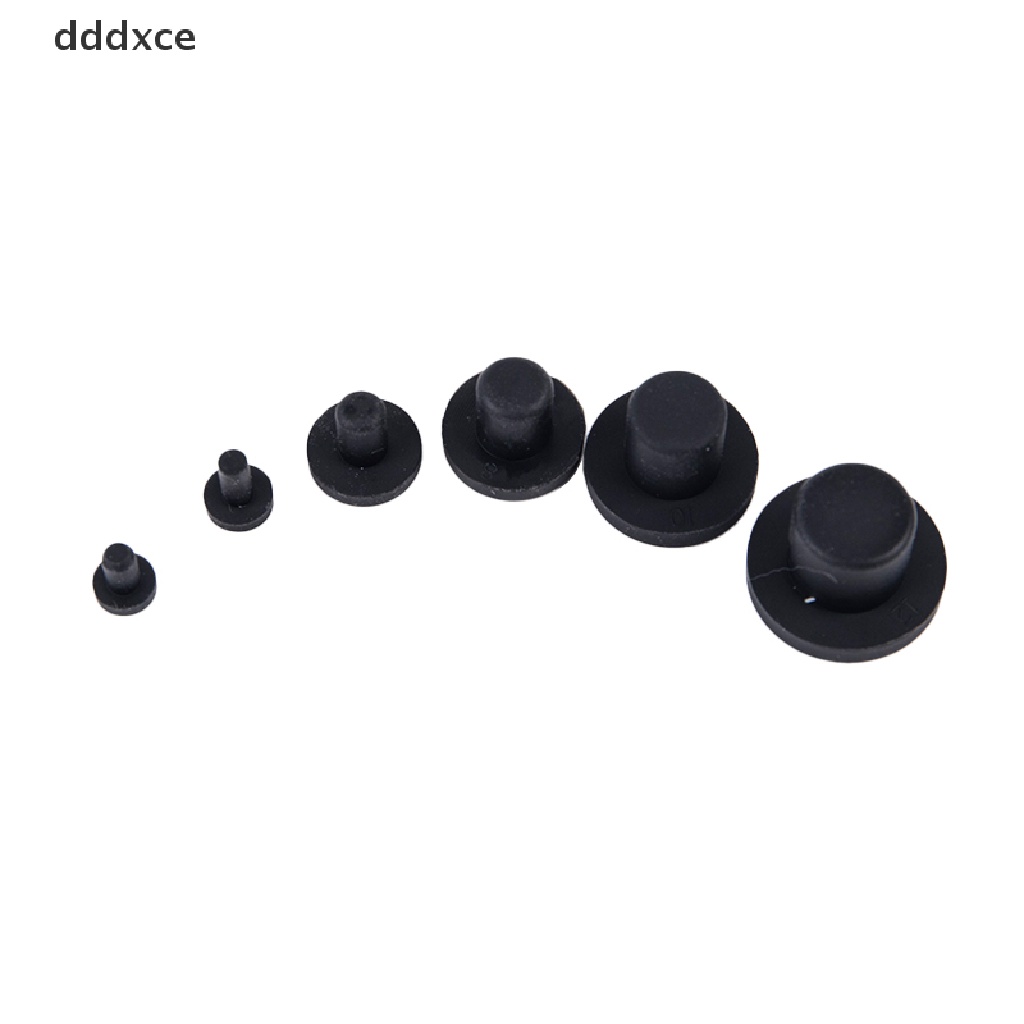 [dddxce] 10Pcs Solid Rubber Hole Caps 3-12mm High Temperature ...