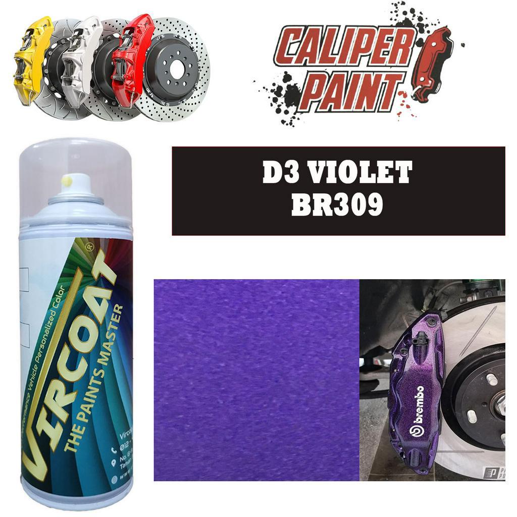Aikka Brake Caliper Paint D3 Violet BR309 Vircoat Aerosol Spray 2K Car ...