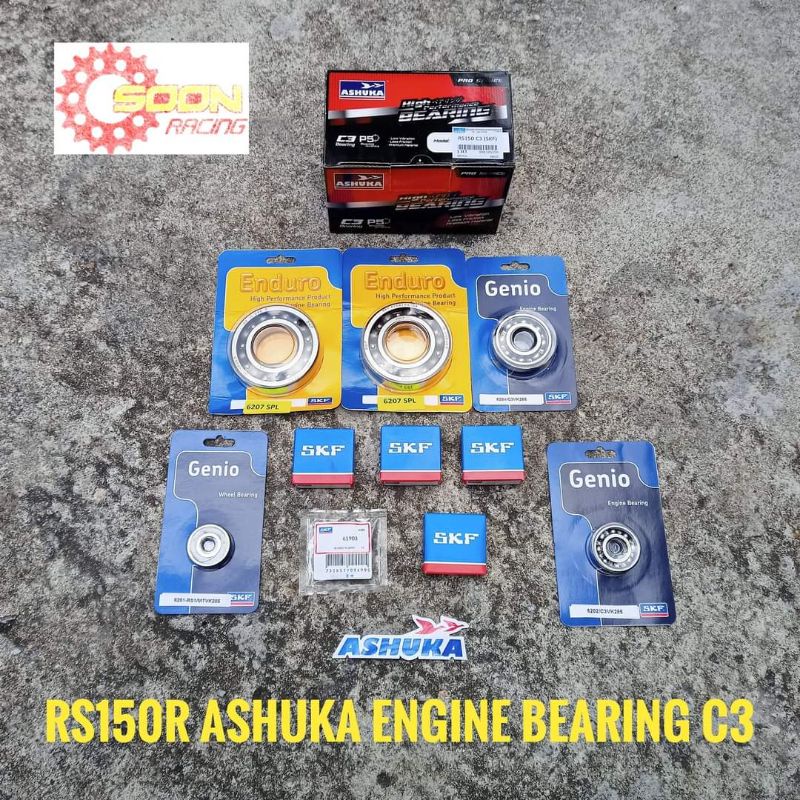RS150R ASHUKA SKF C3 ENGINE BEARING SET ENDURO HONDA RS RSX150 RSX ...