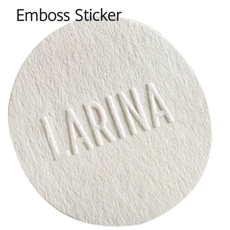 Emboss Sticker / Label Sticker /Gold Stamping Sticker | Shopee Malaysia