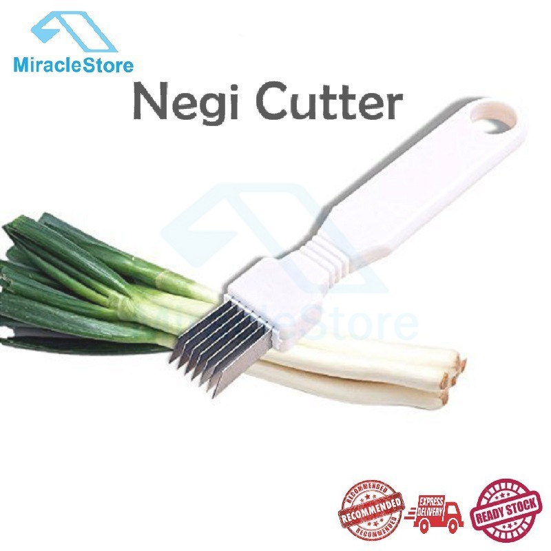 Stainless Steel Negi Tool Slice Cutlery Kitchen Onion Vegetable Cutter ...