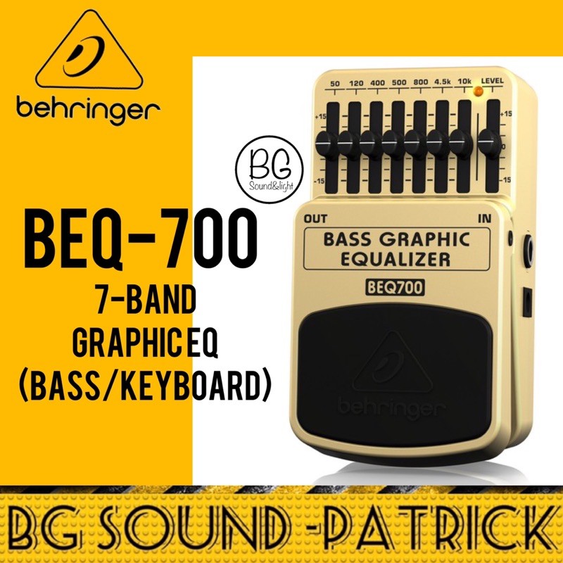 Behringer BEQ700 7-Band Graphic EQ (Bass/Keyboard) | Shopee Malaysia