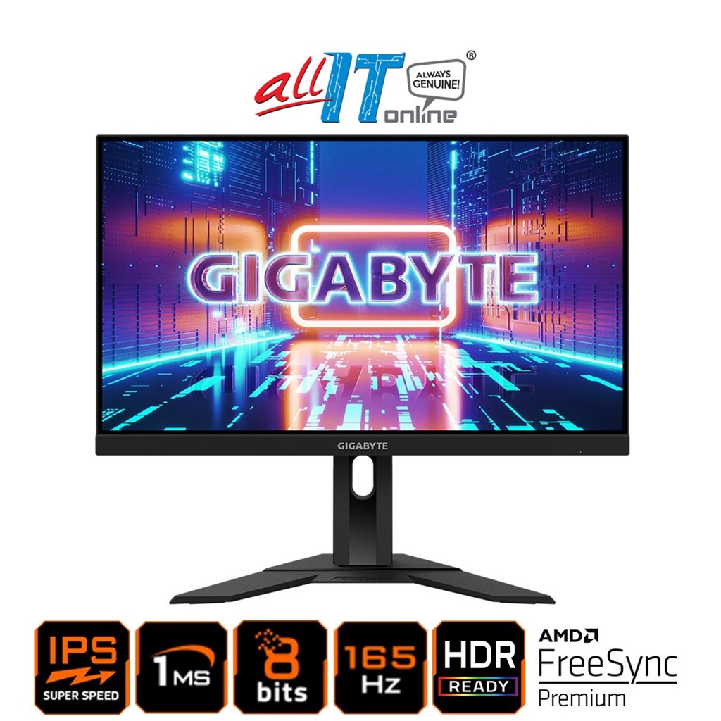 Gigabyte Full HD SuperSpeed IPS Gaming Monitor 165hz, 1ms, G24F (24 ...