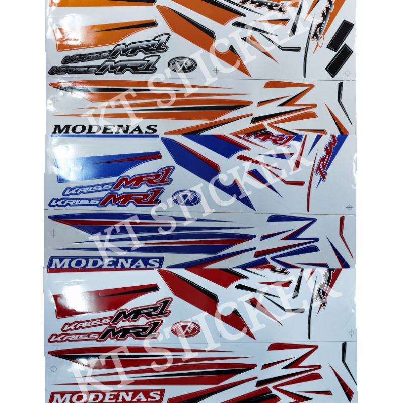 MODENAS KRISS MR1 (1) BODY STICKER | Shopee Malaysia