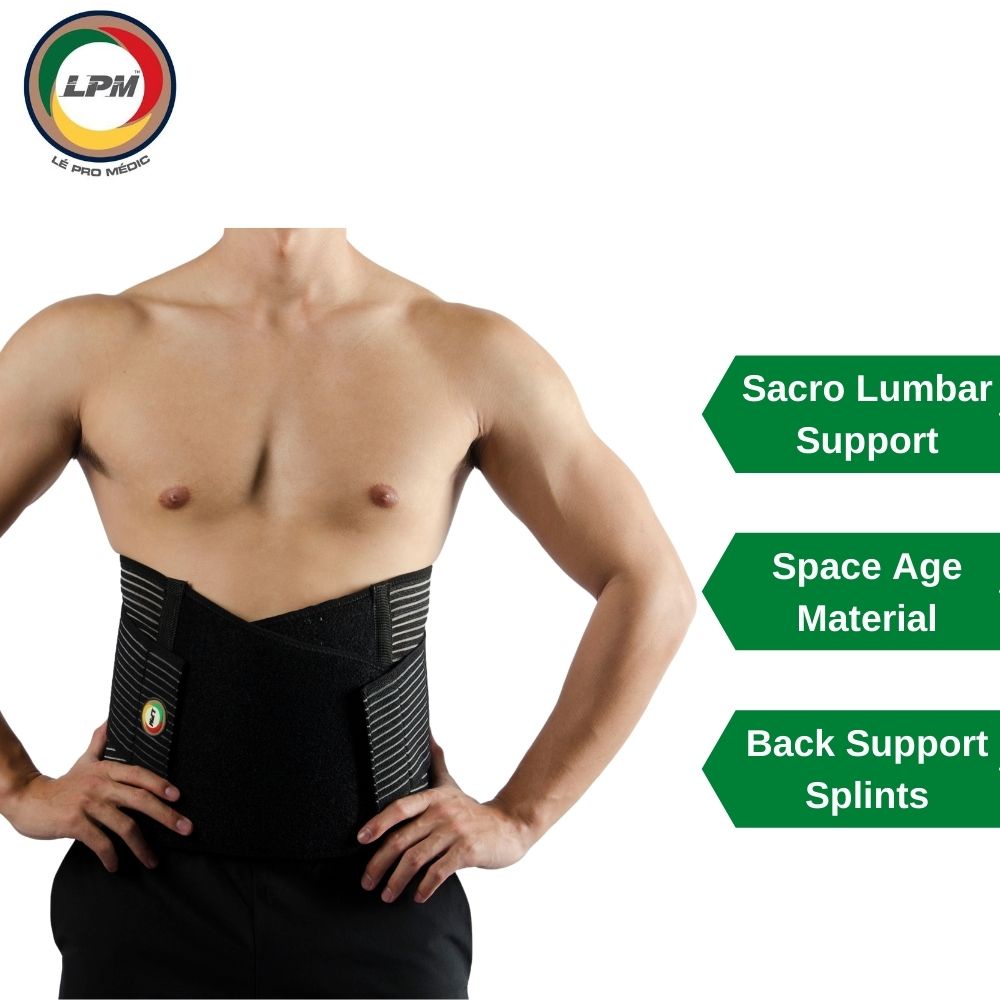LPM Sacro Lumbar Support for Back Support - Slip Disc and Back Pain LPM ...